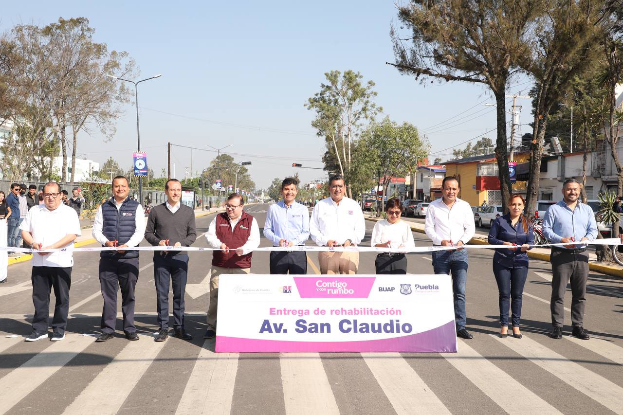 Ayuntamiento de Puebla entrega rehabilitación de Avenida San Claudio ...